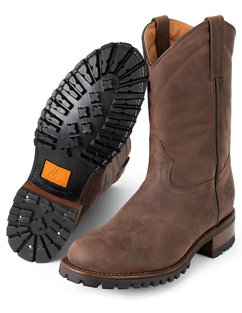 Bota Siete Leguas Roper de piel para hombre 3