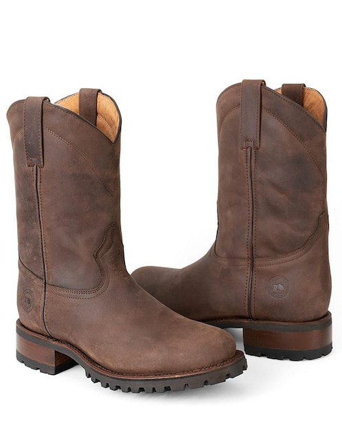 Bota Siete Leguas Roper de piel para hombre 4